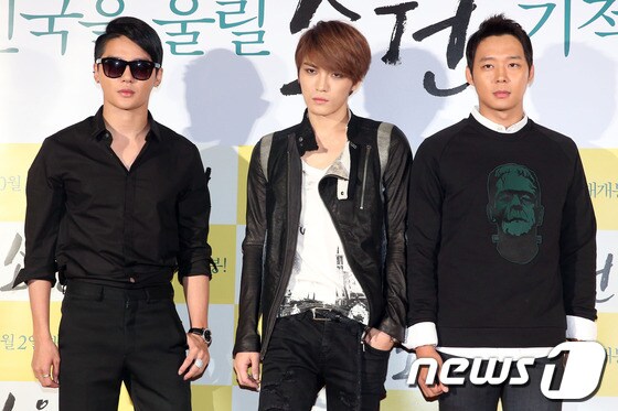 JYJ 인천아시아드송 ‘Only One’, 뜨거운 반응 - 뉴스1