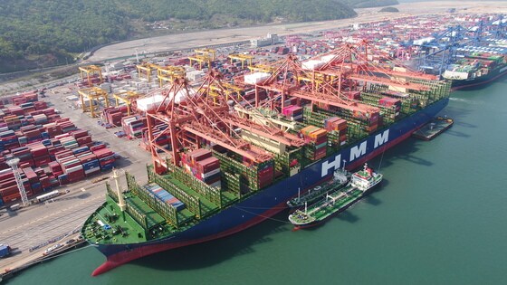 HMM, 3조원 규모 친환경 선박 12척 국내 발주 - 뉴스1