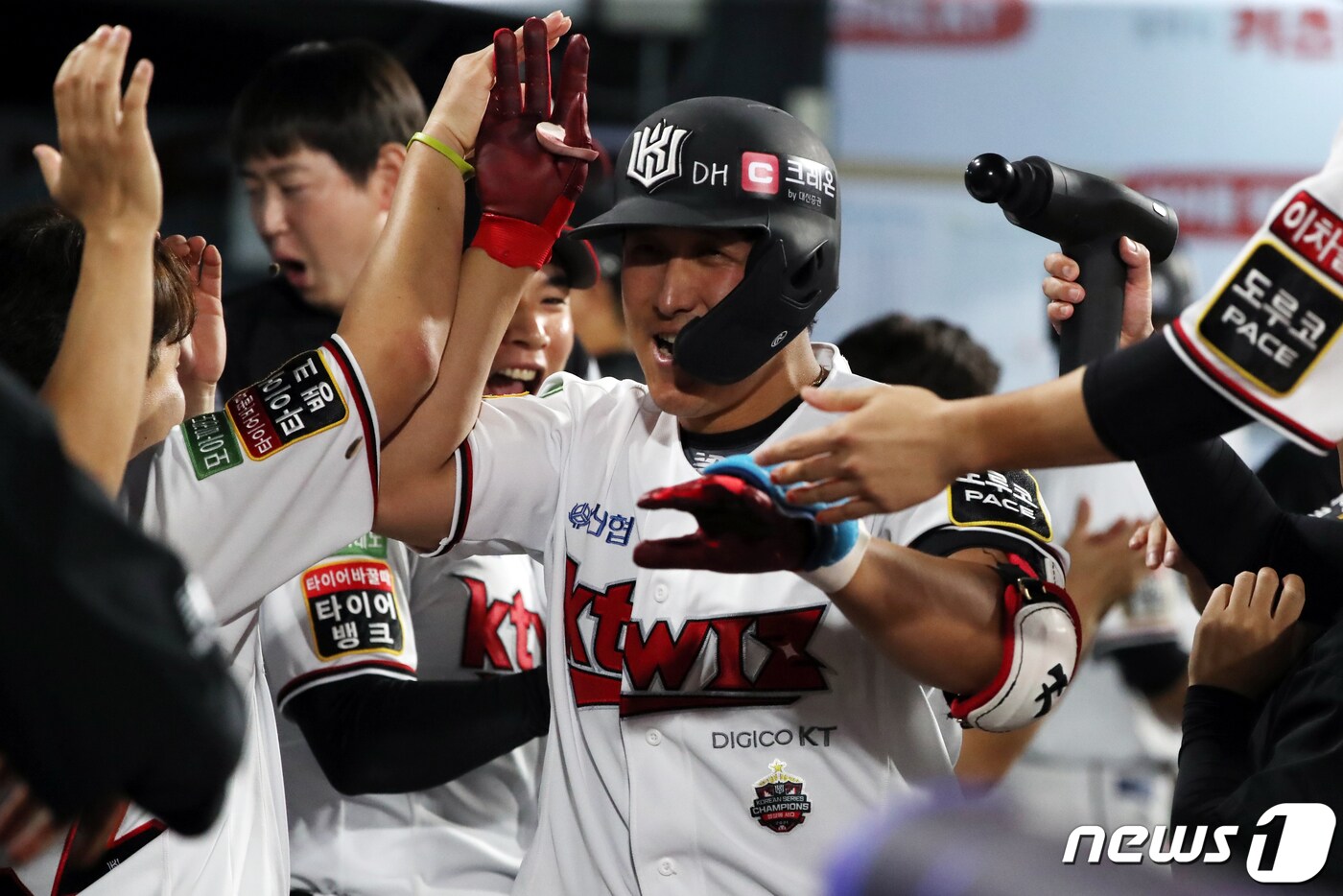 [준PO3] '황재균 7번-강백호 2번' 타순 바꾼 KT…키움은 1차전과 동일 - 뉴스1