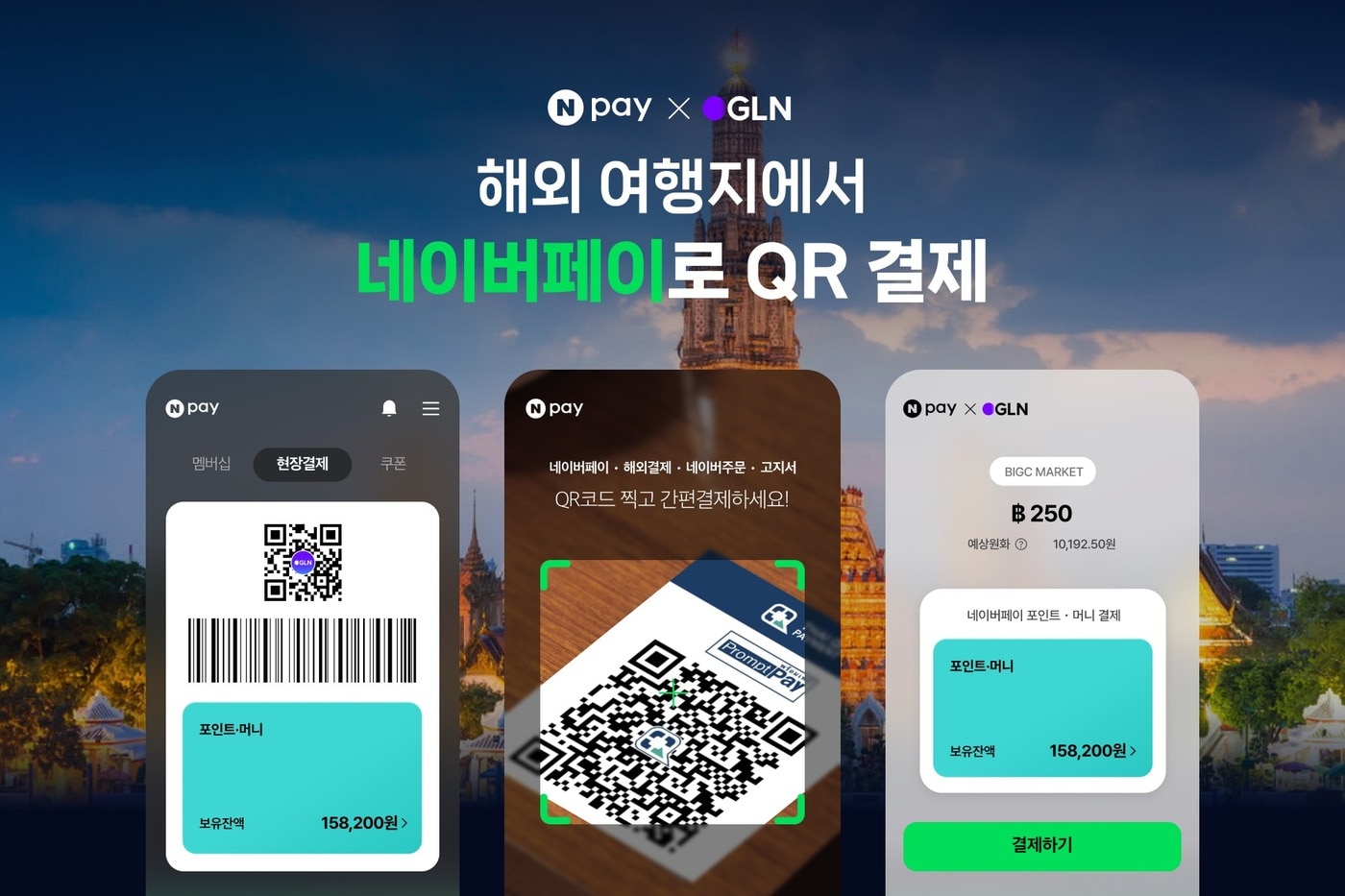 "태국·일본서 간편결제"…네이버페이, GLN인터와 QR결제 제휴 - 뉴스1