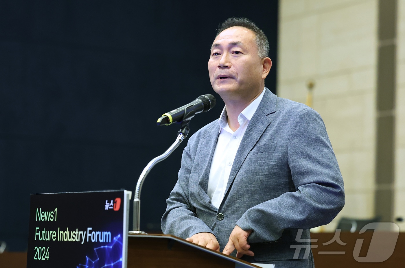 김원이 "K-반도체, 전력이 가장 시급…국회가 돕겠다"[NFIF 2024] - 뉴스1