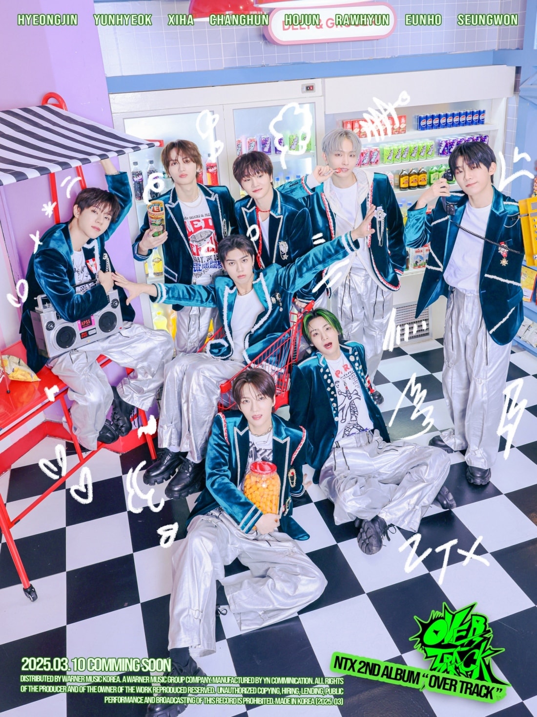 NTX, 신보 콘셉트 포토 공개…자유분방 에너지 발산 - 뉴스1