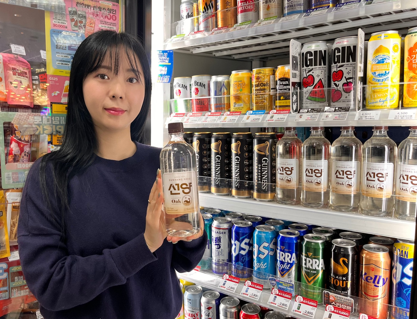 GS25, '선양오크소주' 80만 병 판매…전체 주류 3위 올라 - 뉴스1