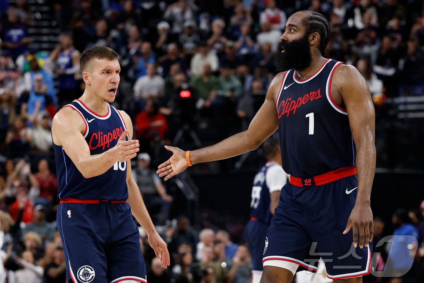 NBA 클리퍼스, 덴버 잡고 PO 1R 3승 3패…끝장승부 펼친다 - 뉴스1