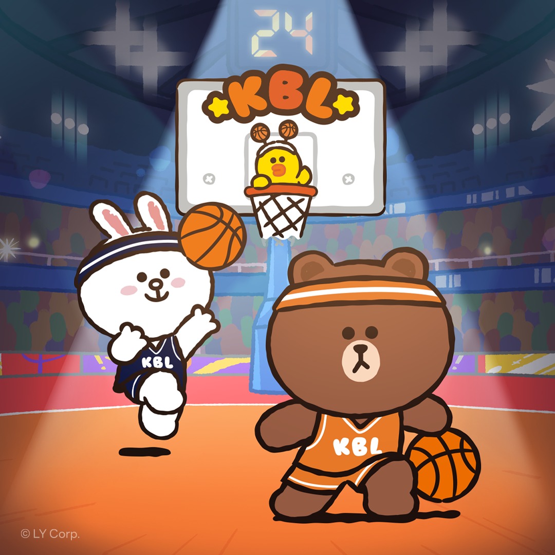 프로농구 KBL, 라인프렌즈와 캐릭터 협업 상품 출시 - 뉴스1