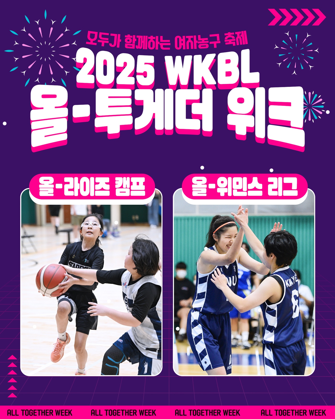 여자농구 국대에게 레슨 받아볼까?…'2025 WKBL 올-투게더 위크' 개최 - 뉴스1